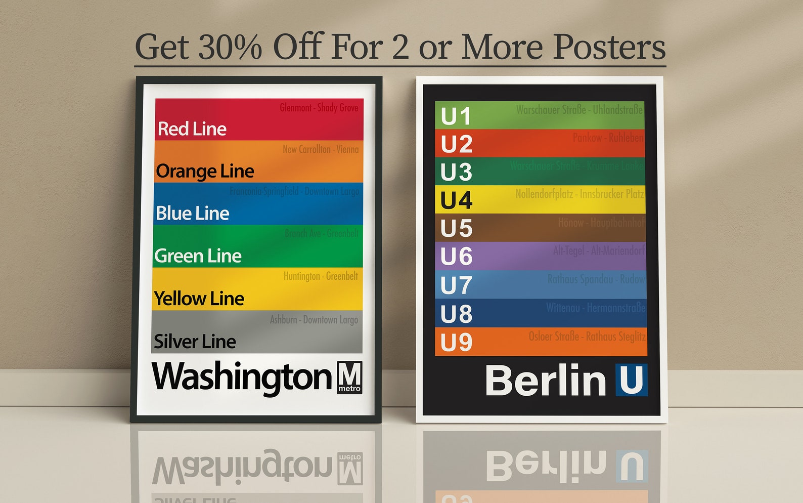 Washington Metro Poster Silver Line Extension Added Ashburn - Etsy