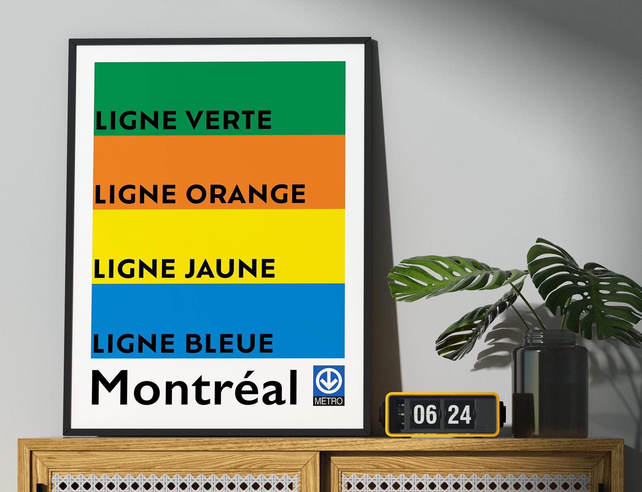 Montreal Metro Print of Montreal Metro Map Poster of Montreal - Etsy