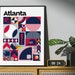 Atlanta Baseball Wall Art of Atlanta Poster of Braves Fan Gift of ...
