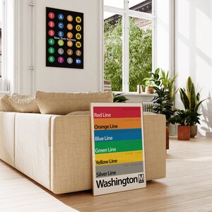 Washington Metro Poster Silver Line Extension Added Ashburn Washington ...