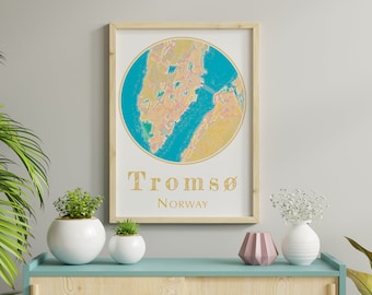 Tromso Travel Poster - Etsy