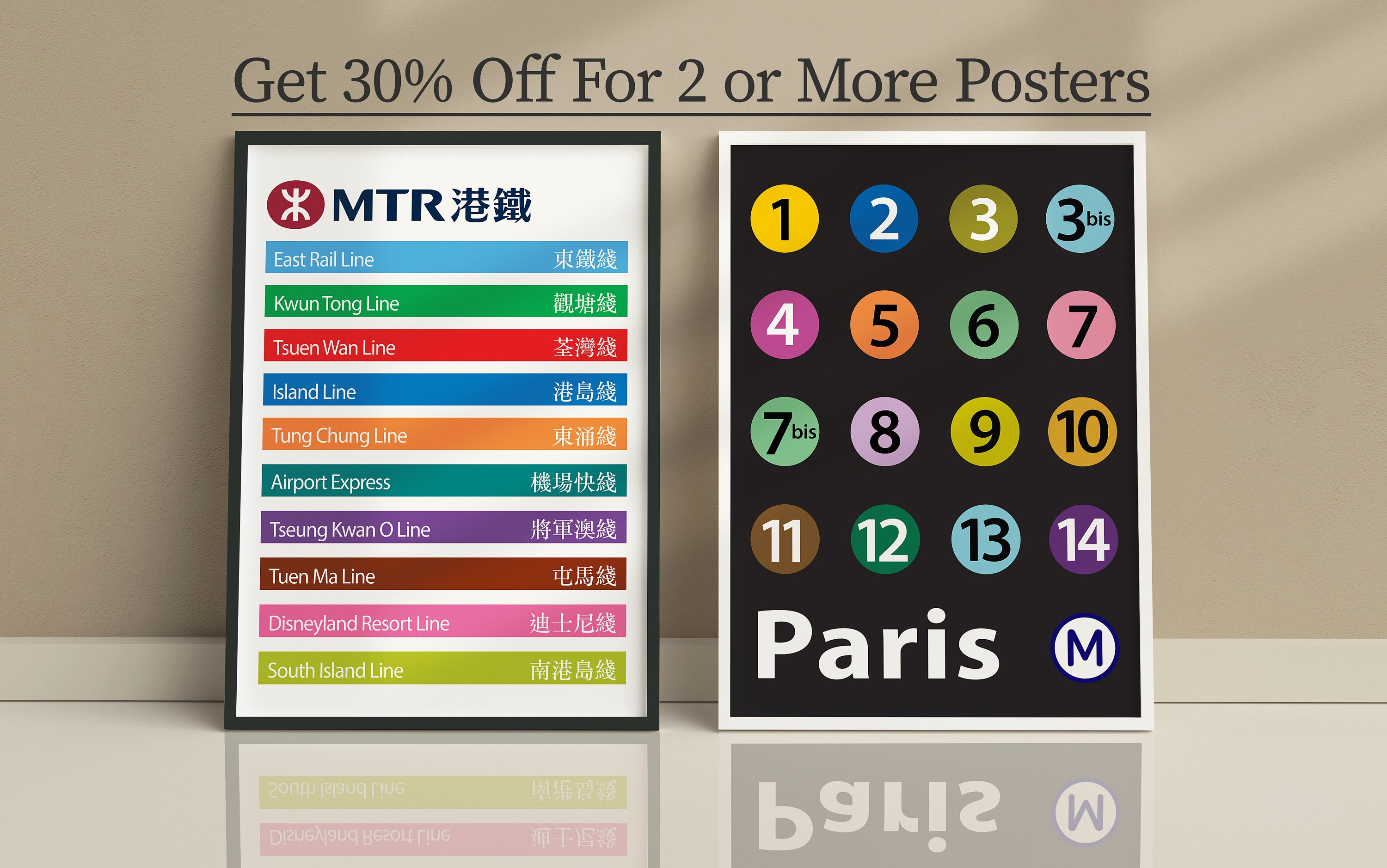 Minimal Hong Kong Metro Print of Hong Kong MTR Map Poster 香港地鐵 - Etsy