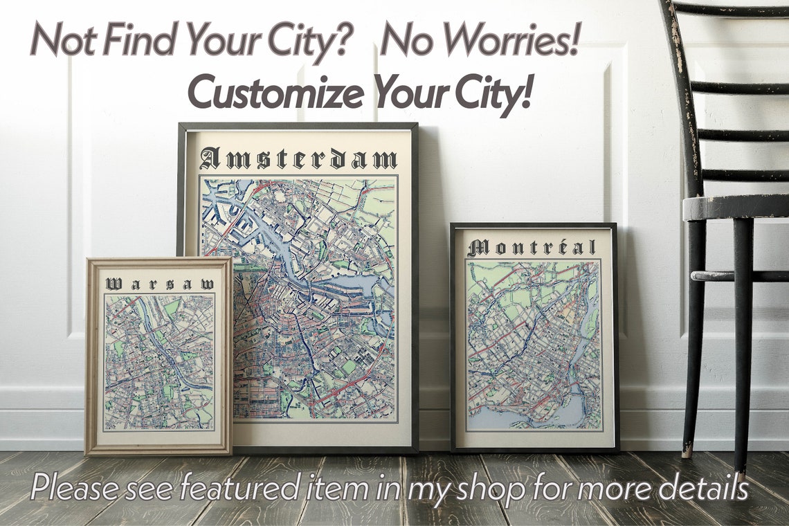 Victoria Map Poster Classic Map of Victoria Victoria British - Etsy