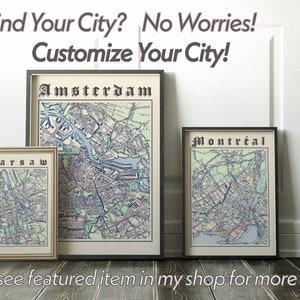 Victoria Map Poster, Classic Map of Victoria, Victoria British Colombia ...