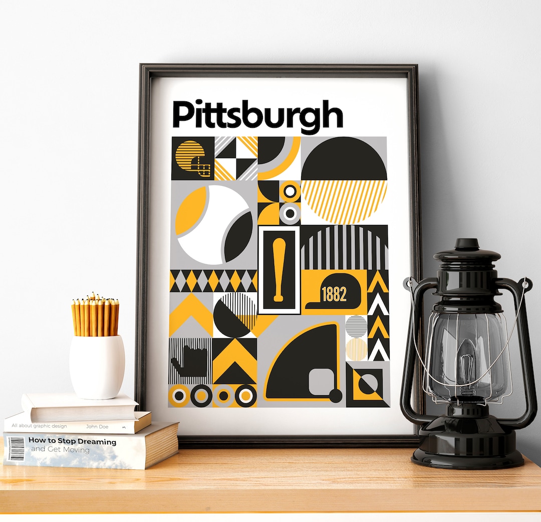 Pittsburgh Baseball Wall Art of Pittsburgh Poster of Pirates Fan Gift ...