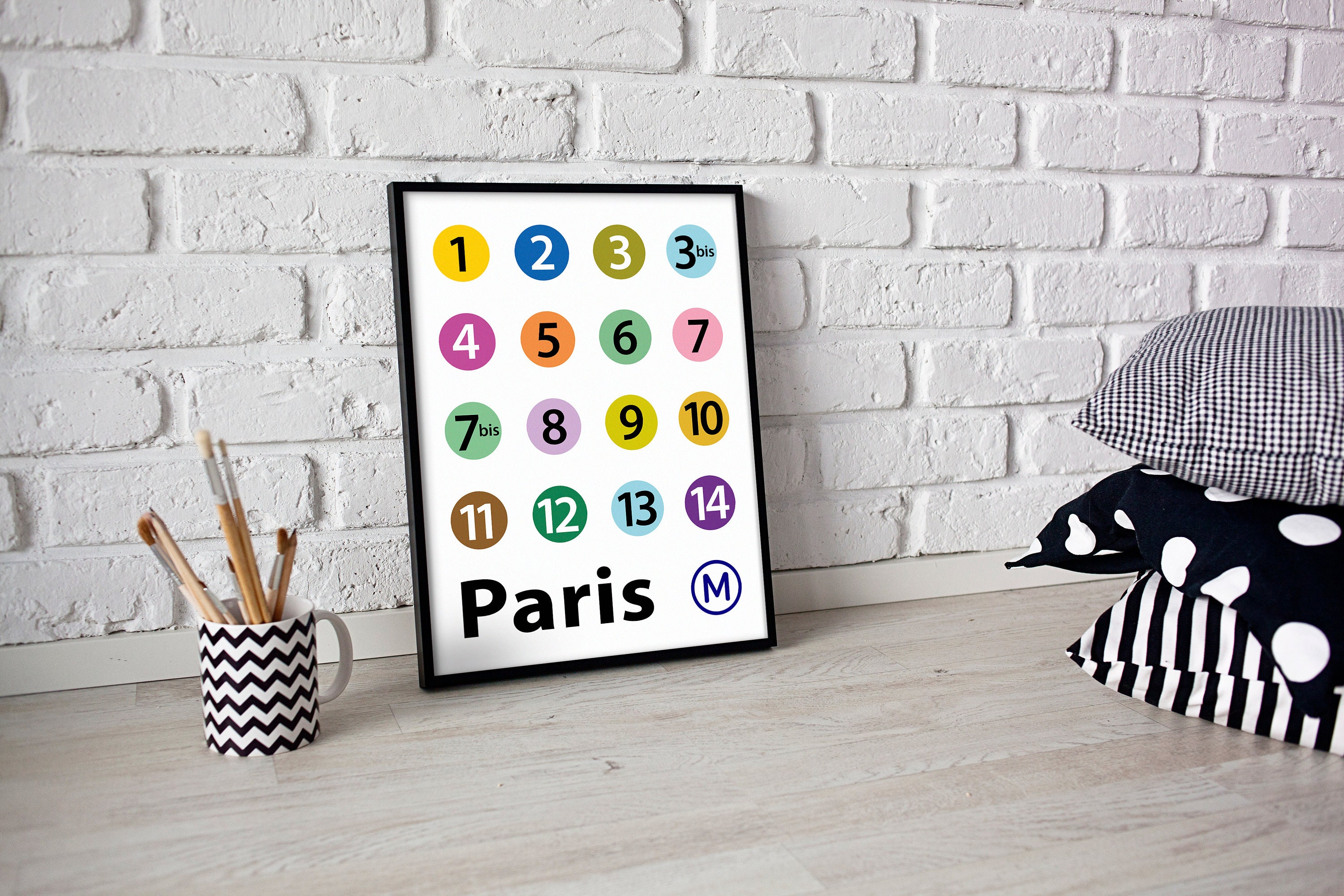 Paris Metro Print of Paris Subway Map of Paris RATP Poster of - Etsy Canada