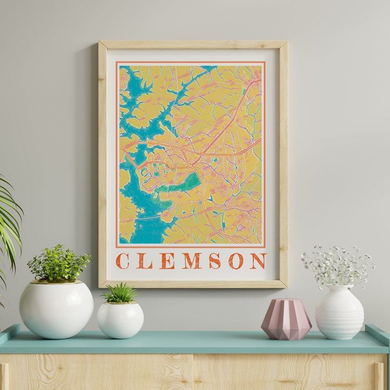 Clemson Art - Etsy