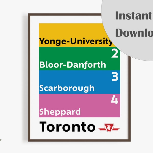 Toronto Subway - Etsy