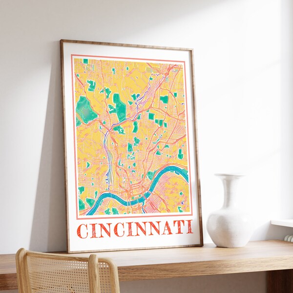 Cincinnati Ohio Wall Art - Etsy