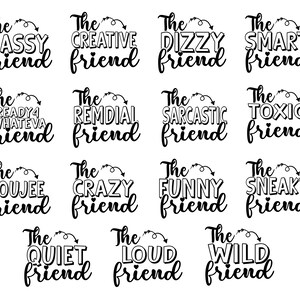 Funny Friends Matching T-shirts, the Crazy Friend Shirt, the Loud ...