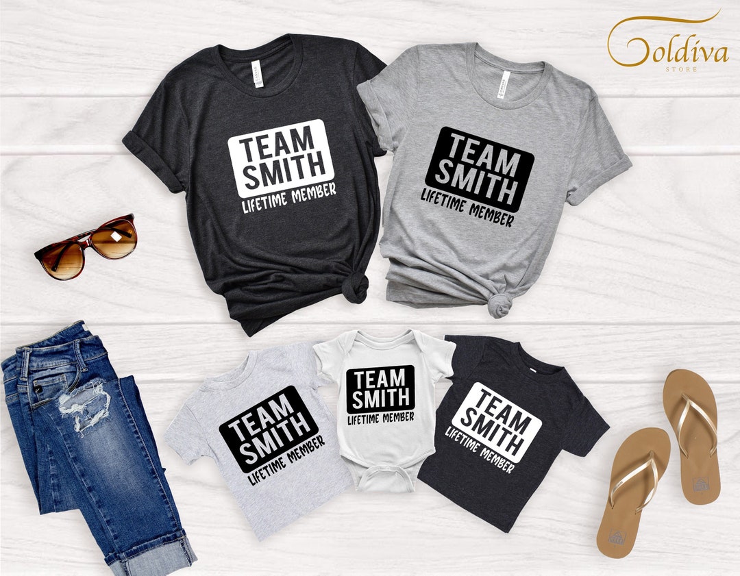 Team Family Lifetime Member Shirt, Family Reunion Tshirt, Custom Family ...