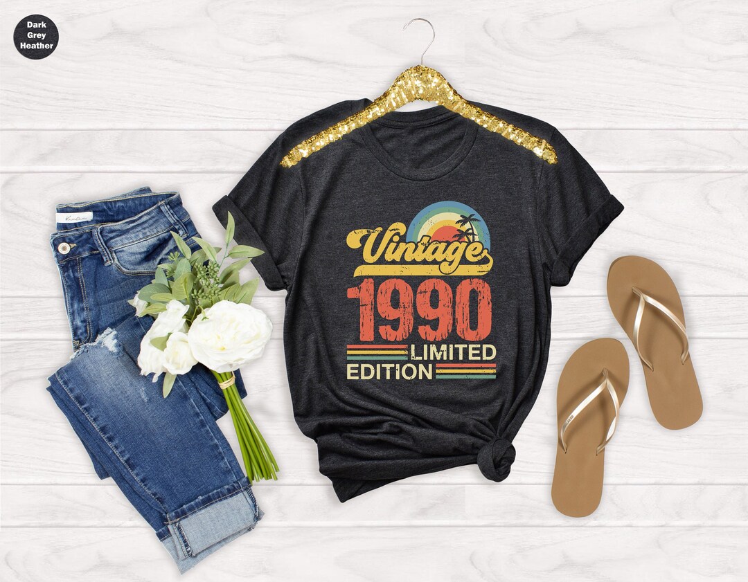 Vintage 1990 Limited Edition T-shirt: 90th Birthday Gift - Etsy