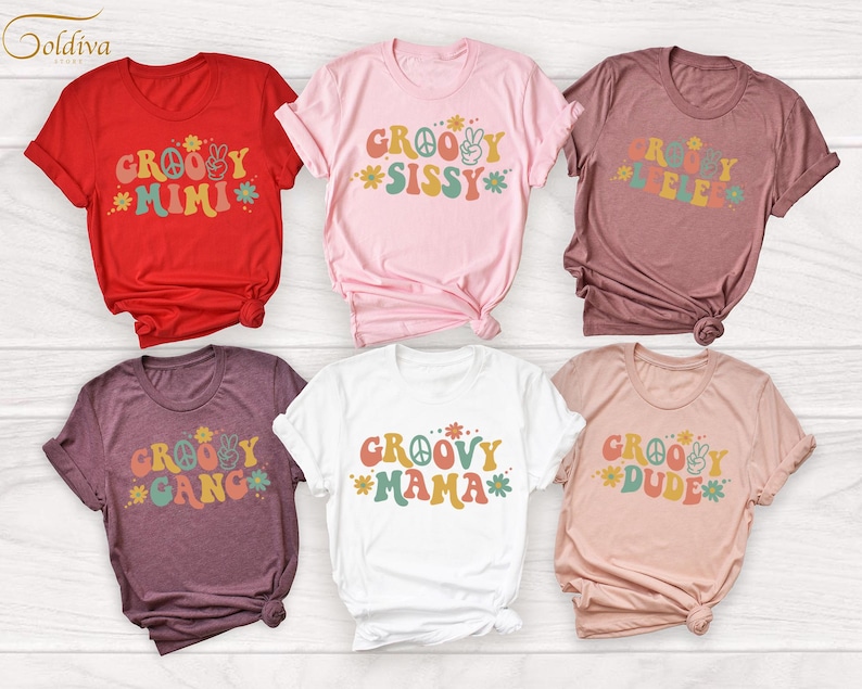 Groovy Family Matching Birthday Shirts: Retro Party Tees - Etsy