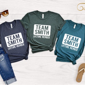Team Family Lifetime Member Shirt, Family Reunion Tshirt, Custom Family ...