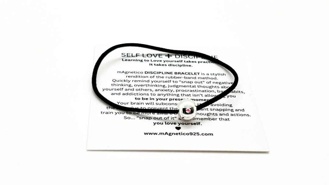 Discipline Bracelet 2mm - Rubber-band-method Distraction Technique ...