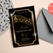 Music Notes Birthday Invitation, Editable Black Gold Music Birthday ...