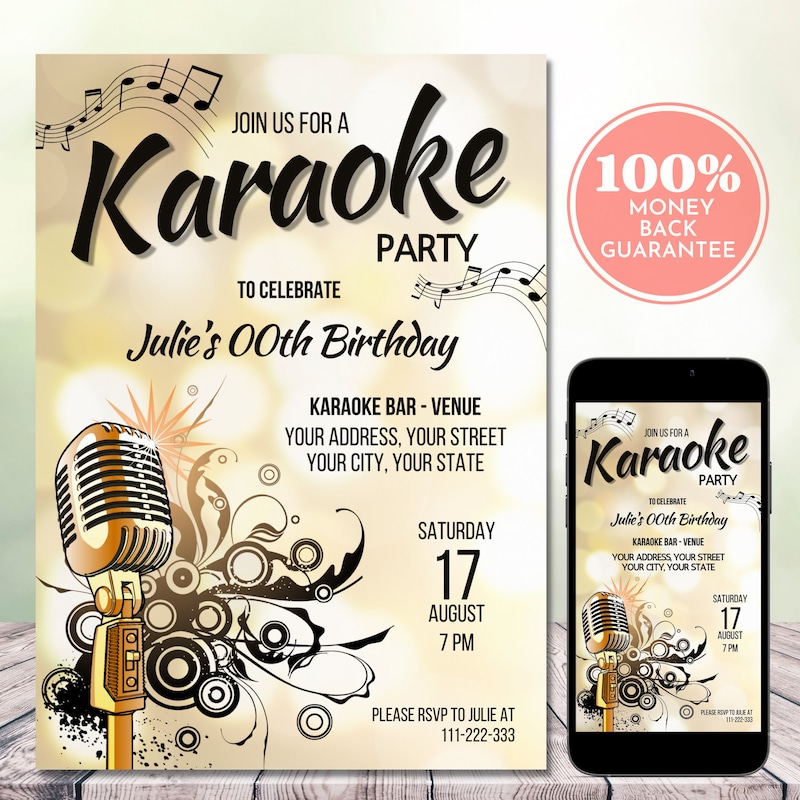 Karaoke Party - Etsy