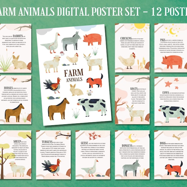 Animals Poster - Etsy