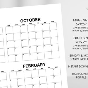 2024 2025 July Start Academic Wall Calendar Year at a Glance Calendar ...