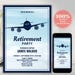Pilot Retirement Party Invitation: Airplane Aviation Theme (digital ...
