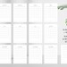Printable Monthly Blank Calendar, Simple Perpetual Calendar, Portrait ...