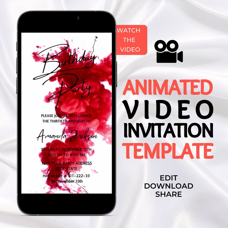 Phone Invitation - Etsy