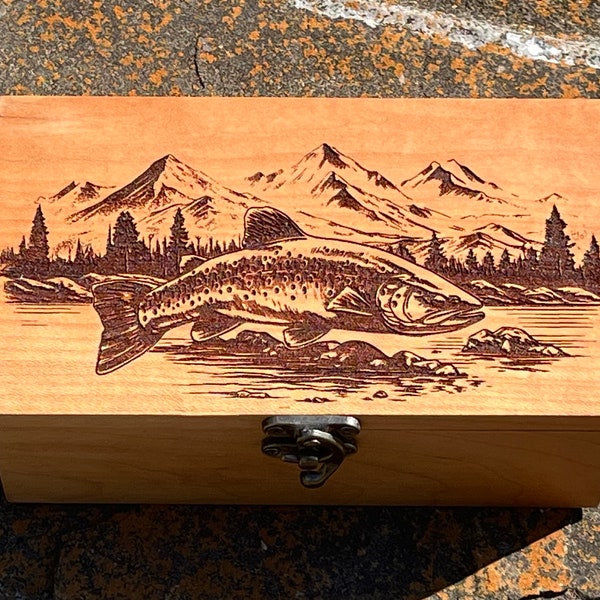 Wooden Salmon - Etsy