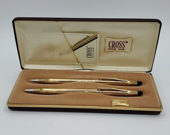 Vintage Cross Pen Set - Etsy