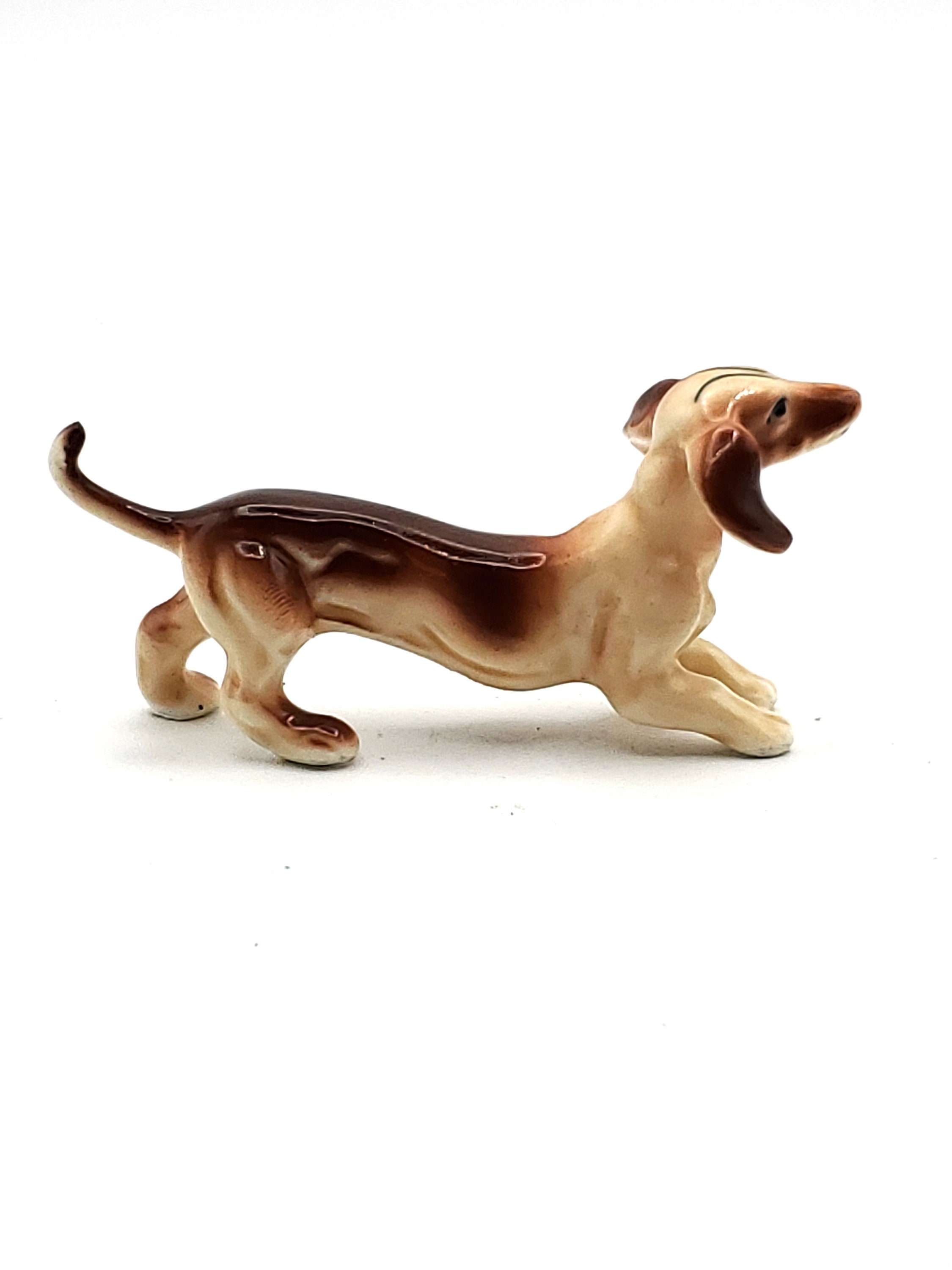 Dachshund Porcelain Miniature Wiener Dog 3 Hand Painted - Etsy