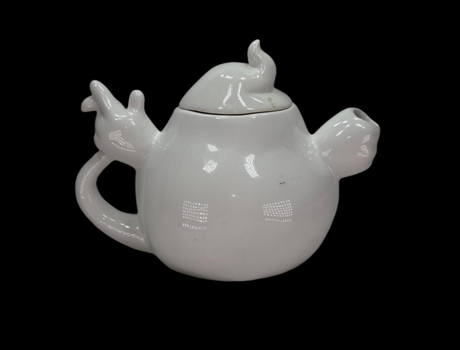 Awesome 1980s Whimsical Ghost Teapot Halloween Decor, Vintage Not so ...