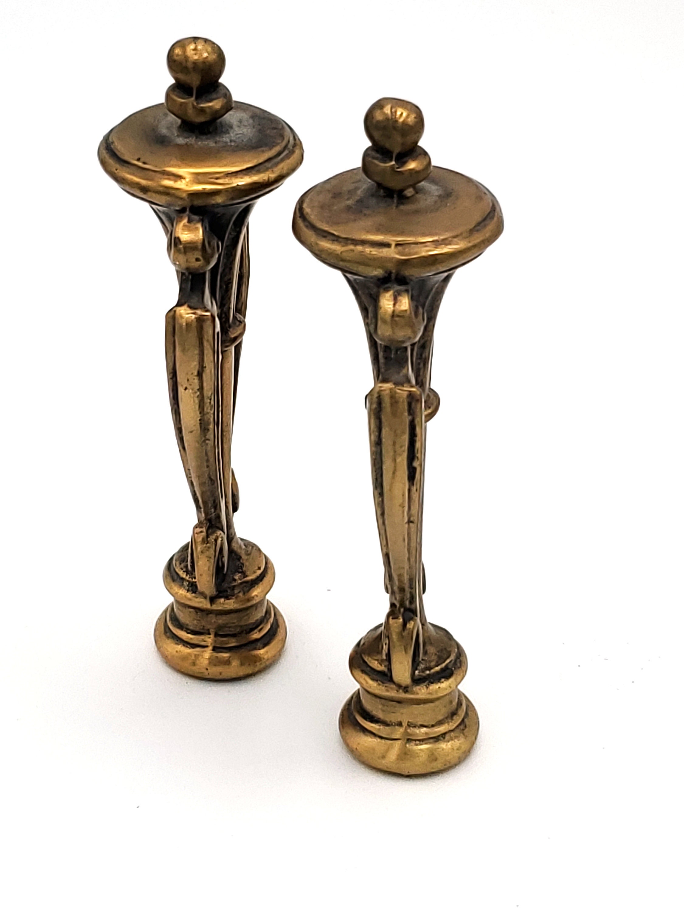 Hollywood Regency Finial Set MCM Finials Mid Century Finial Pair ...
