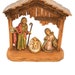Vintage Italian Nativity Creche Scene Italy Mary Joseph Jesus Manger ...