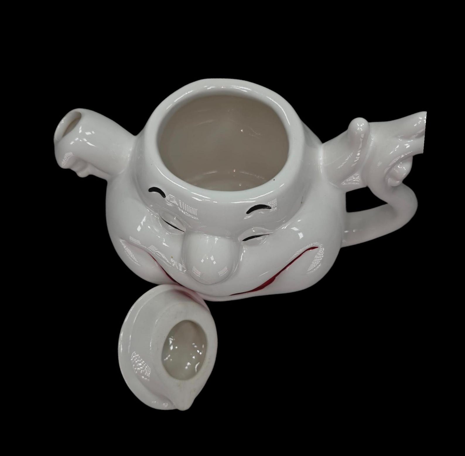 Awesome 1980s Whimsical Ghost Teapot Halloween Decor, Vintage Not so ...
