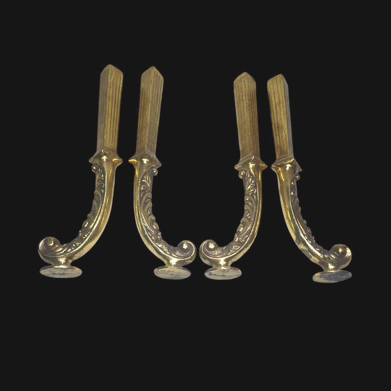 Gold Ornate Table Legs - Etsy