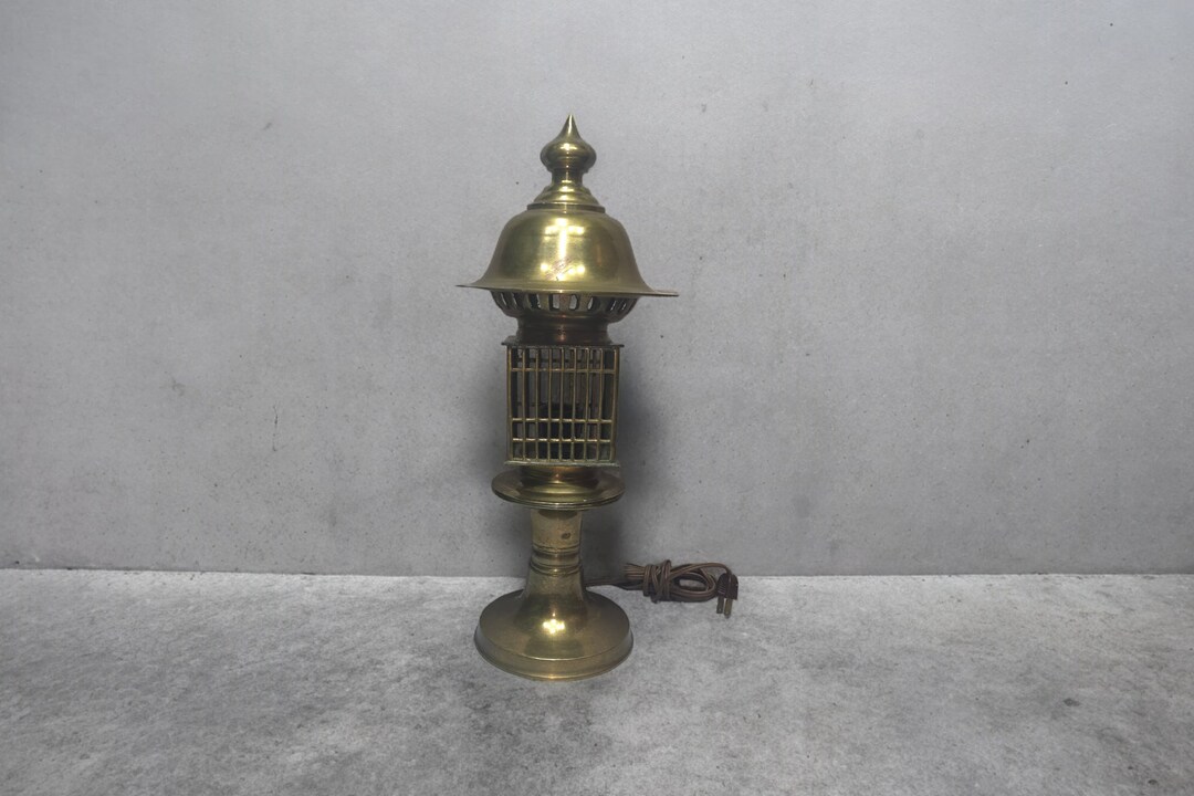 Unique Lg Brass Lamp 15 Vintage Turkish Brass Lamp Electric Standard ...