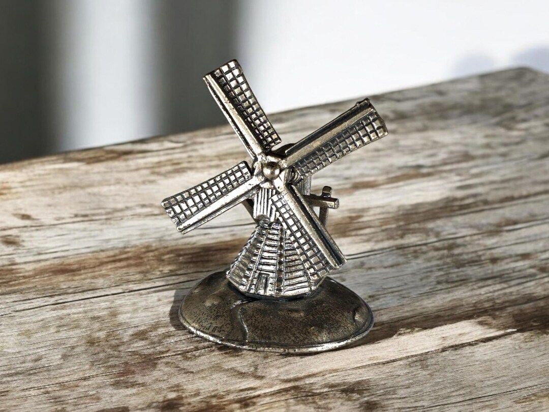 Miniature Windmill Metal Mini Dutch Windmill - Etsy