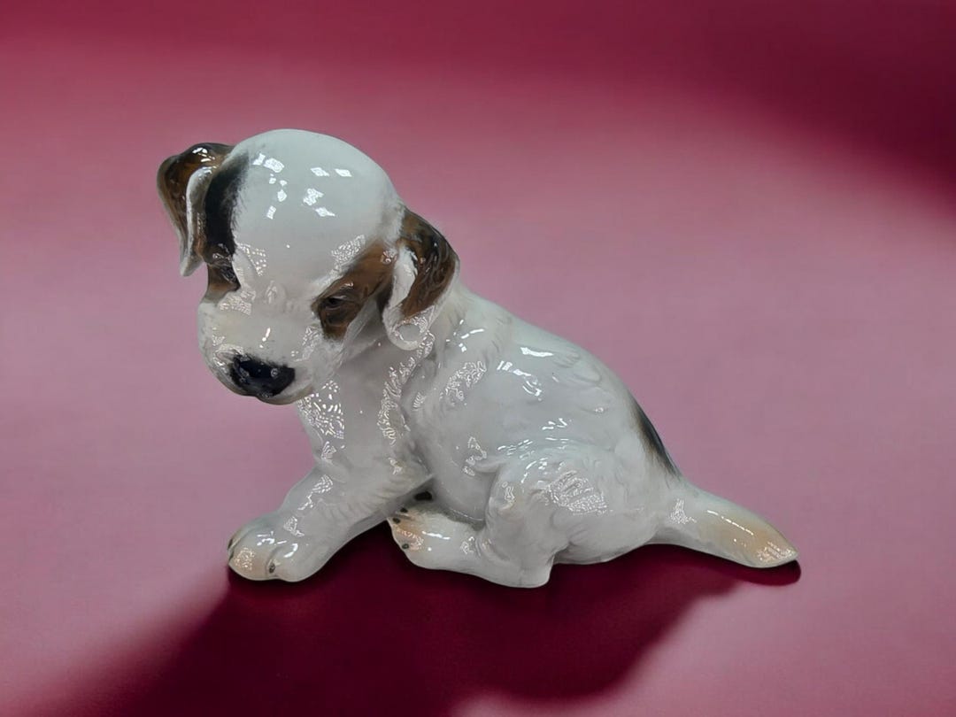 Rosenthal Terrier Puppy Figurine – Vintage 1990s German Porcelain Dog ...