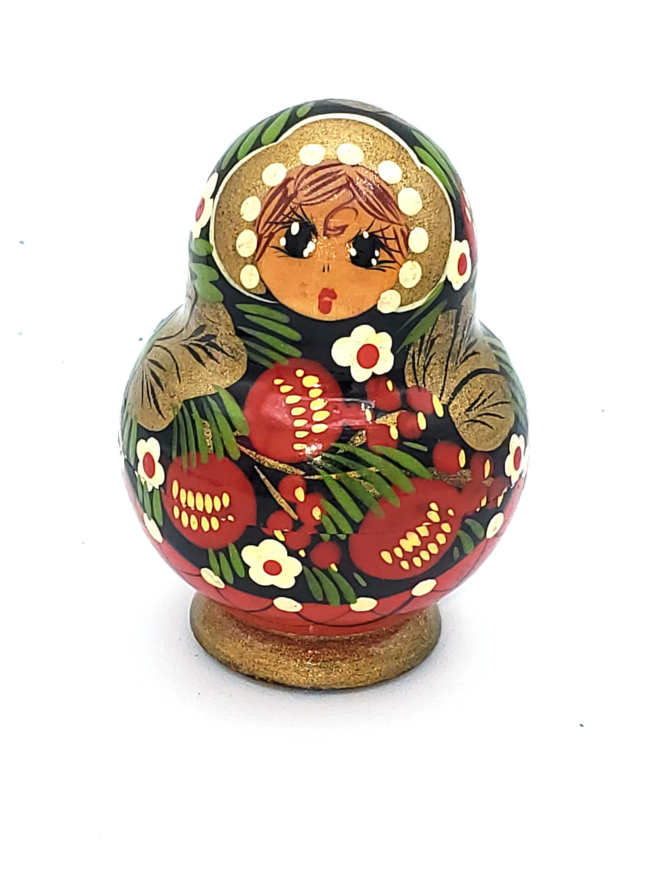 Russian Nesting Dolls Vintage Stacking Russian Dolls Hand Made Wood ...