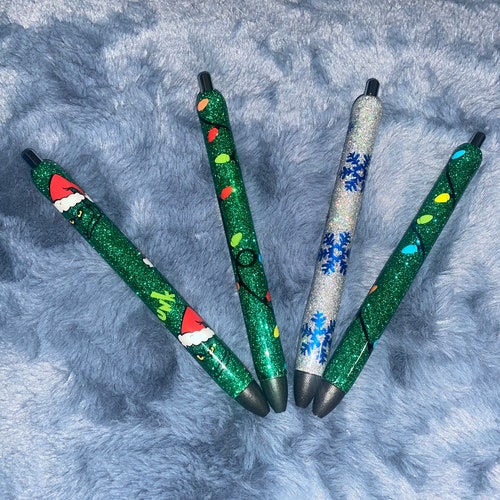 Christmas Glitter Pen - Etsy