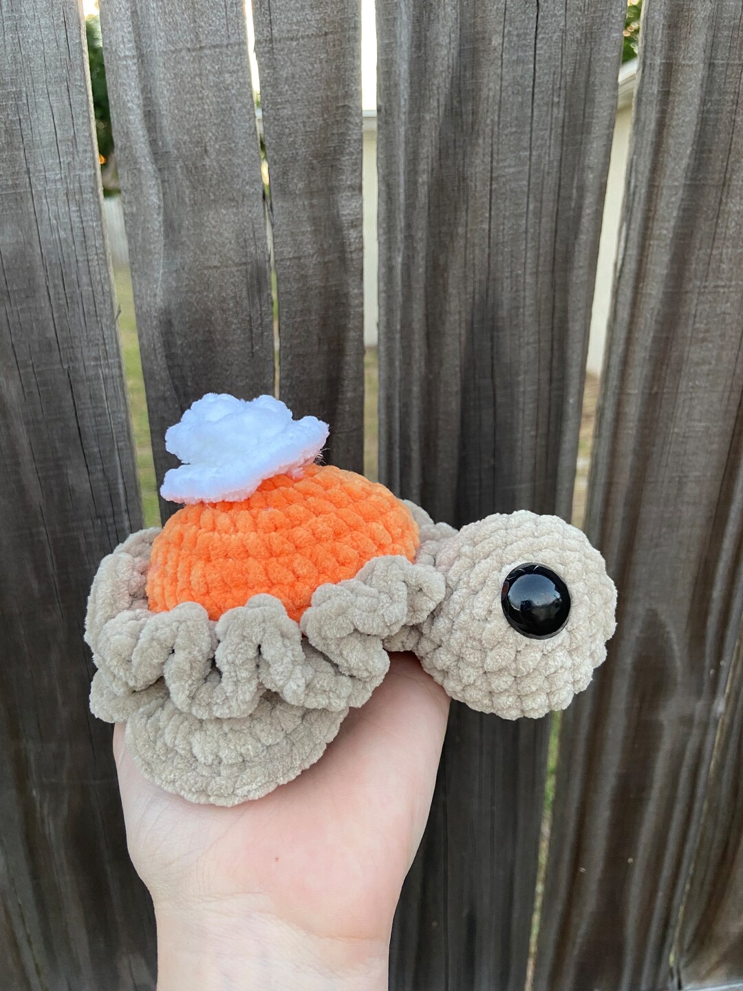 Crocheted Pumpkin Pie Turtle Handmade - Etsy