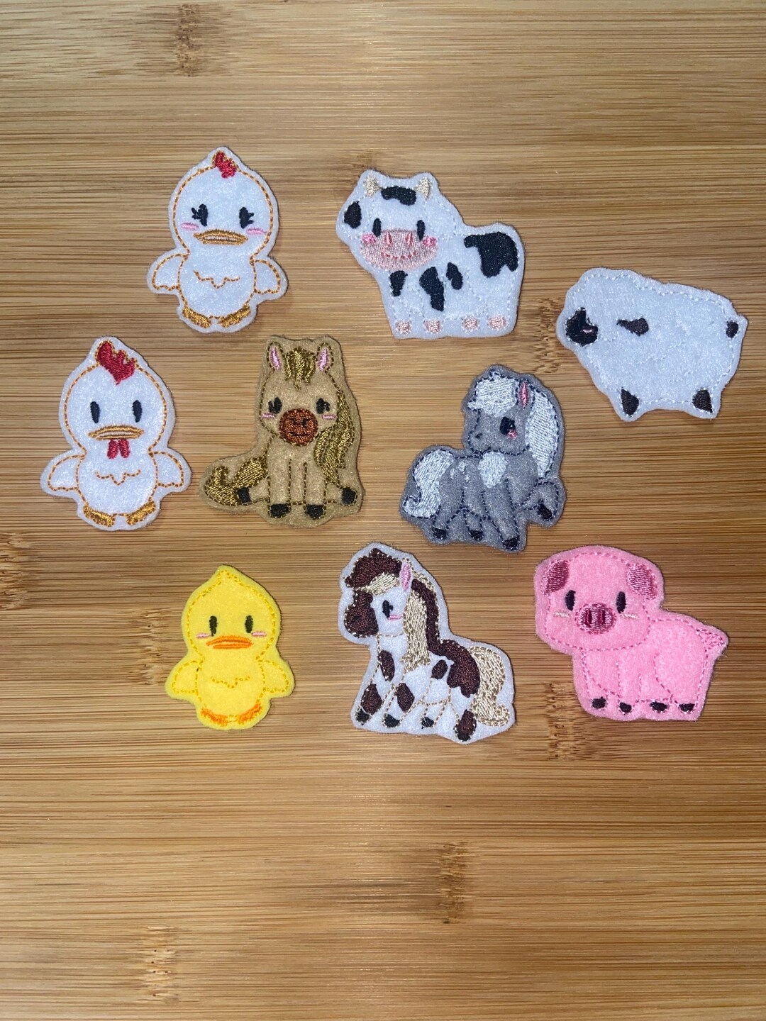 Farm Animal Feltie Pack - *pack of 9* Feltie Farm Animals- Barn Yard ...