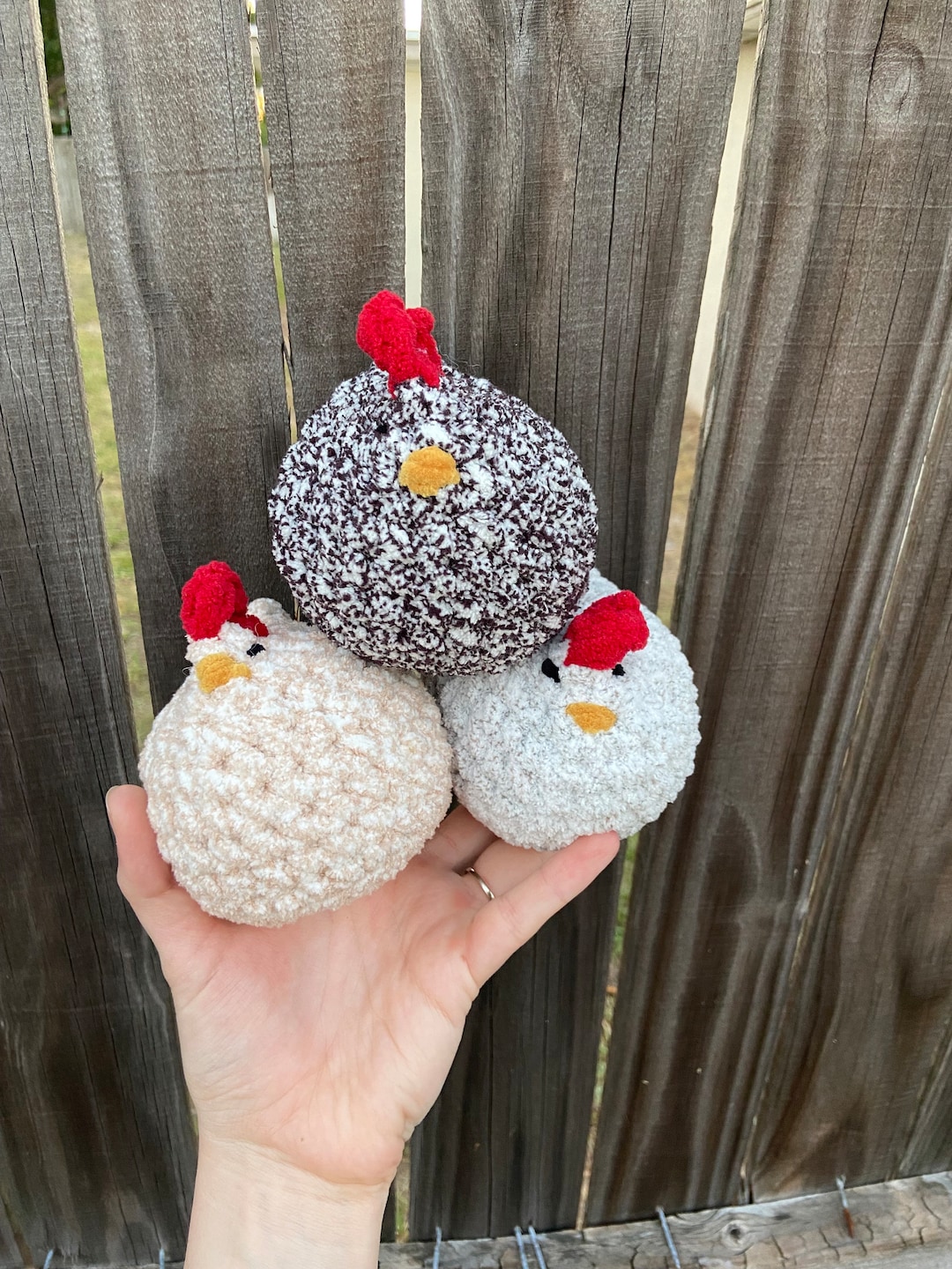 Crocheted Chunky Chickens - Etsy