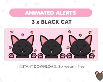 Cat Animation Twitch Alert GIF Animation Animated - Etsy