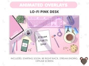 Cute Animated Pink Browser Twitch Alert Streaming Alerts Pink Aesthetic ...