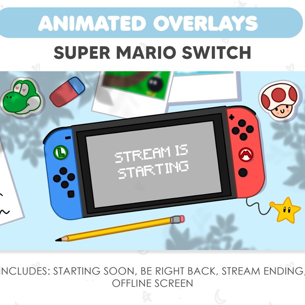 Super Mario Twitch Overlay - Etsy