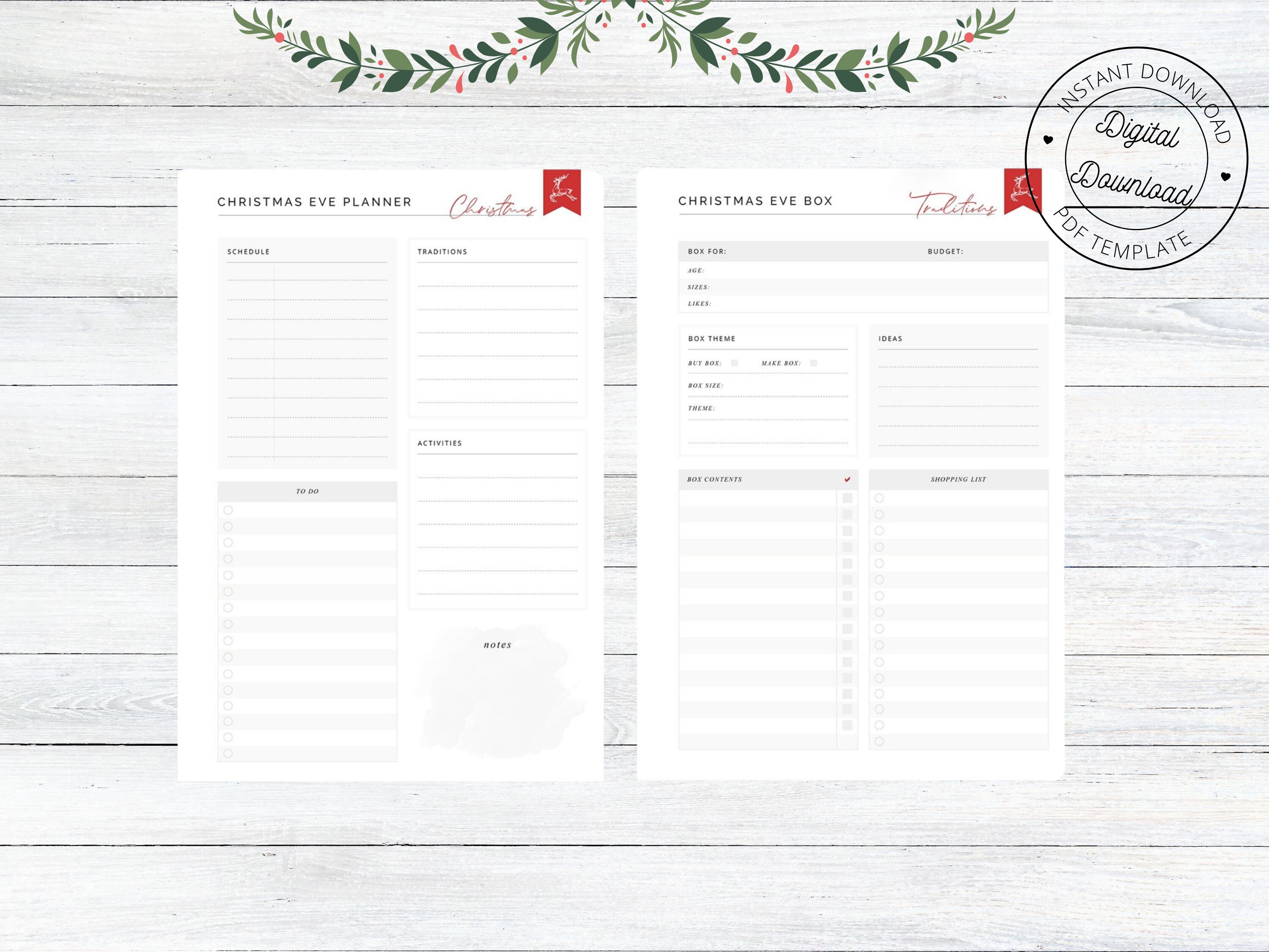 Christmas Planner Printable Gift Planner Christmas Instant Etsy christmas-planner-printable-gift-planner-christmas-instant-etsy