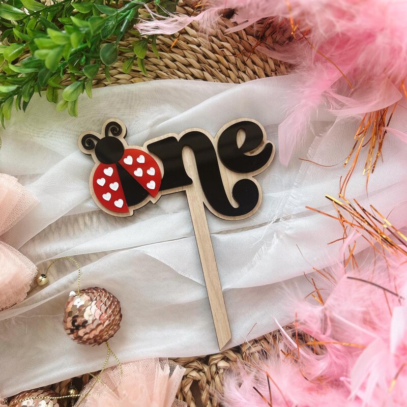 Lady Bug Cake Topper - Etsy