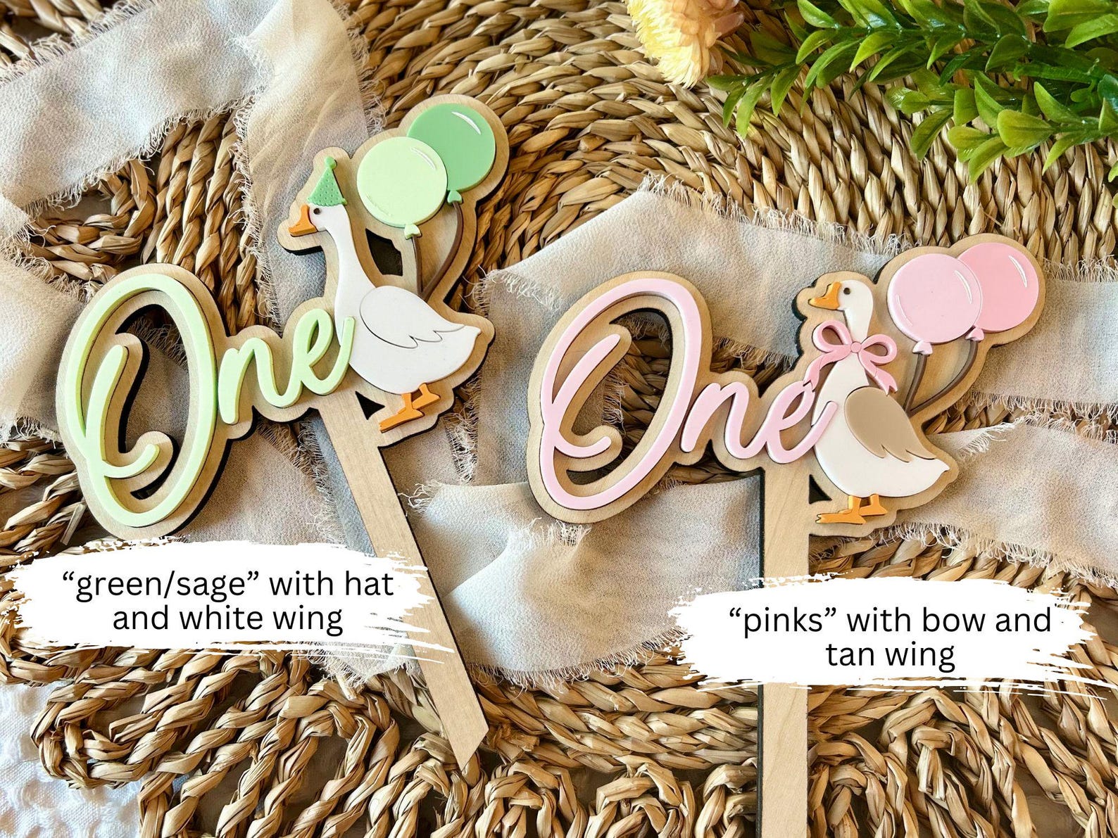 Silly Goose Cake Topper, One Silly Goose Cake Topper, First Birthday ...