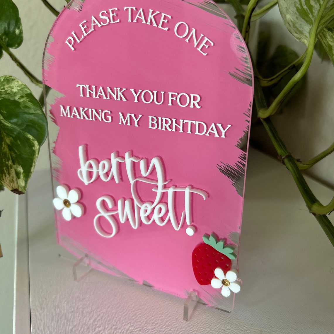 Berry First Birthday Decorations, Berry First Birthday Signs, Acrylic ...
