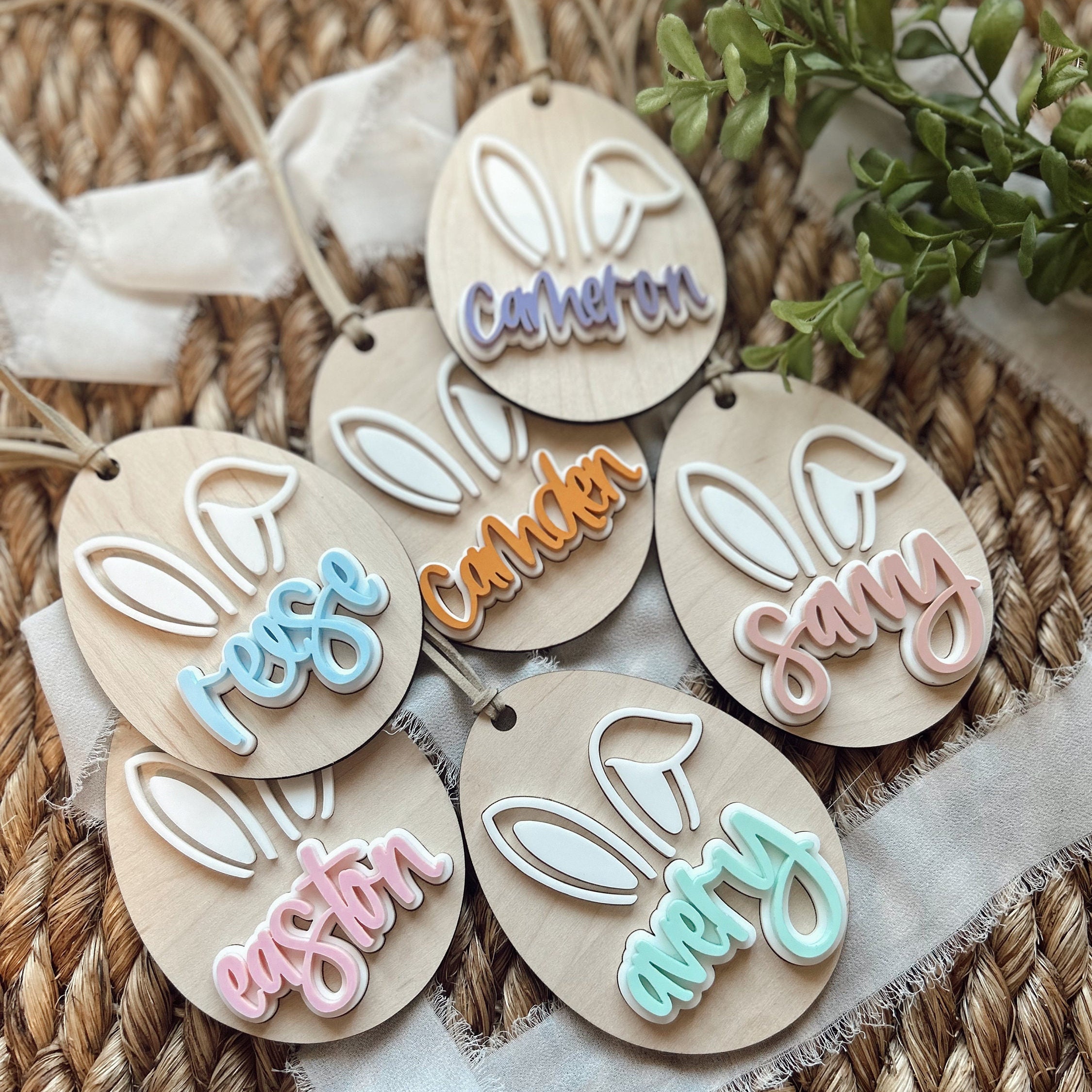 Easter Basket Tag, Basket Tags, Heart Tags, Bunny Tag, Valentines Day ...